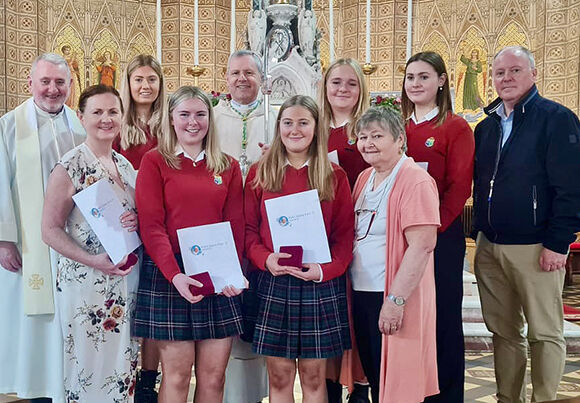Post-primary students presented with awards which commemorate Pope John ...